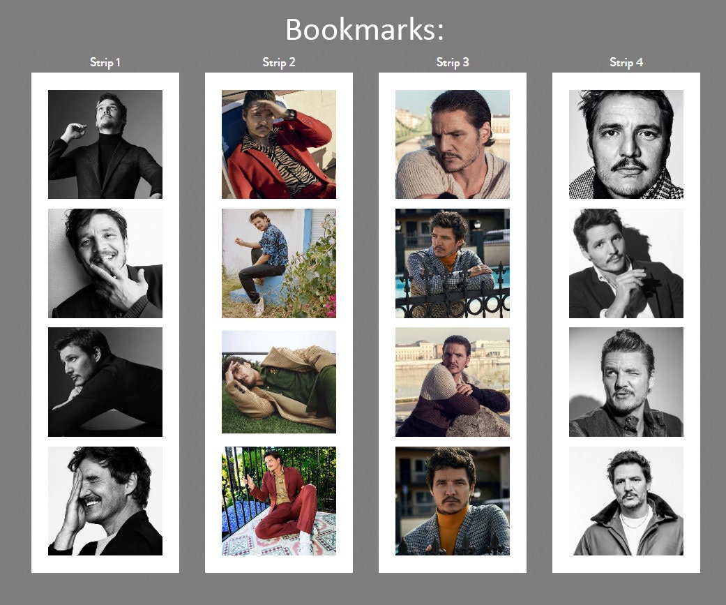 Pedro Pascal 2024 Wall Calendar with his quotes and signature sold by ...