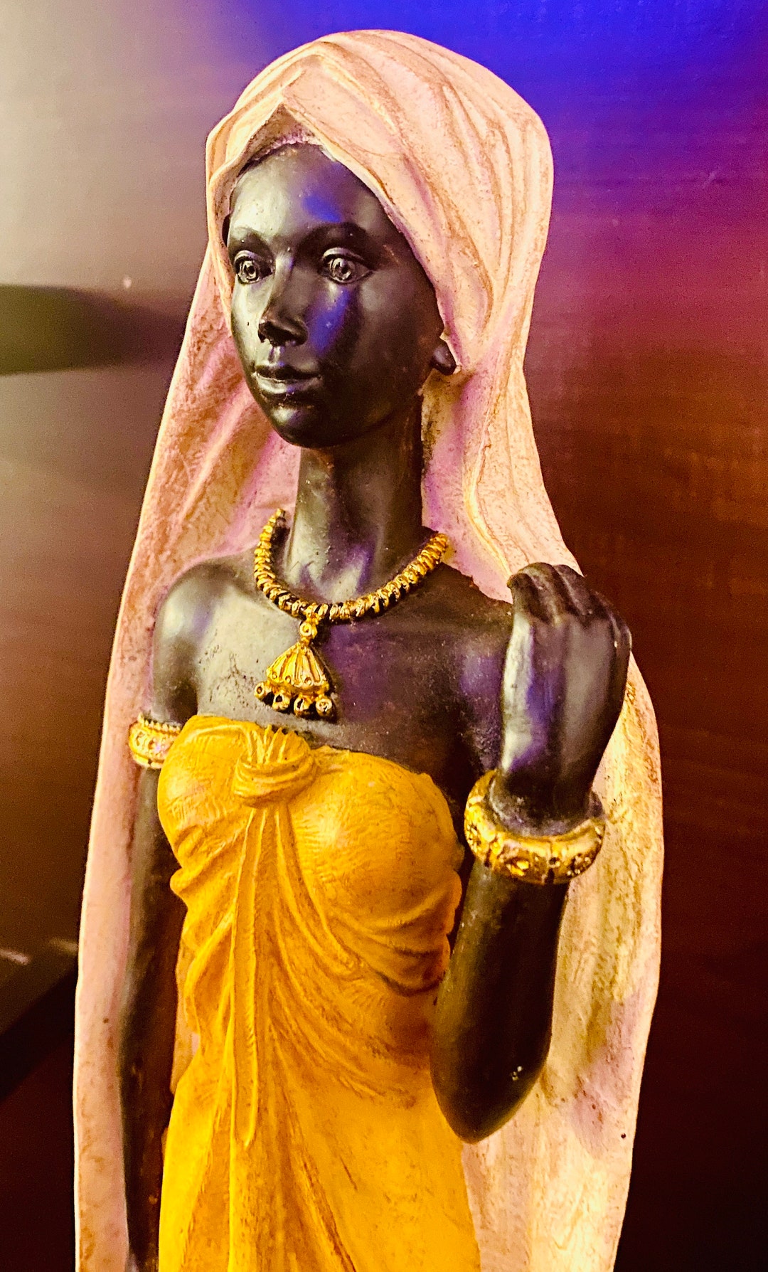 Oshun Vintage Statute of a Beautiful African Goddess, of Love, Freedom ...