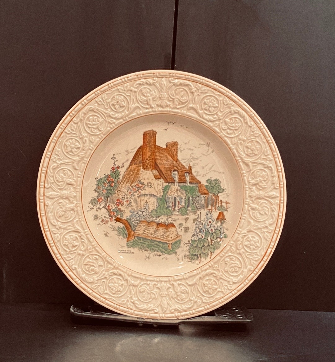 Vintage 2 Piece Set Olde England Crown Devon Ware Fieldings 10” Dinner ...