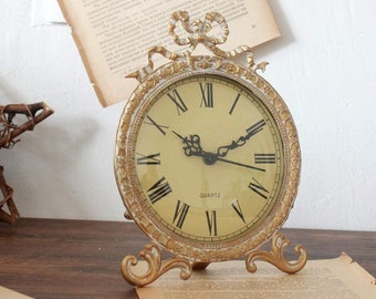 Small Gold Clock - Etsy