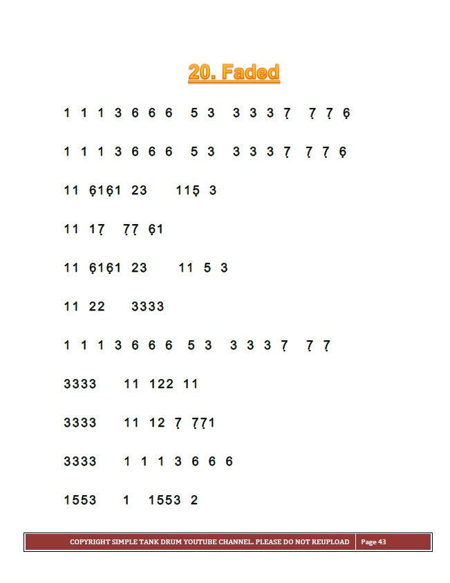 Easy Beginner Tutorial Book 2 tabs for 11 and 13 Tone Tank Drum - Etsy