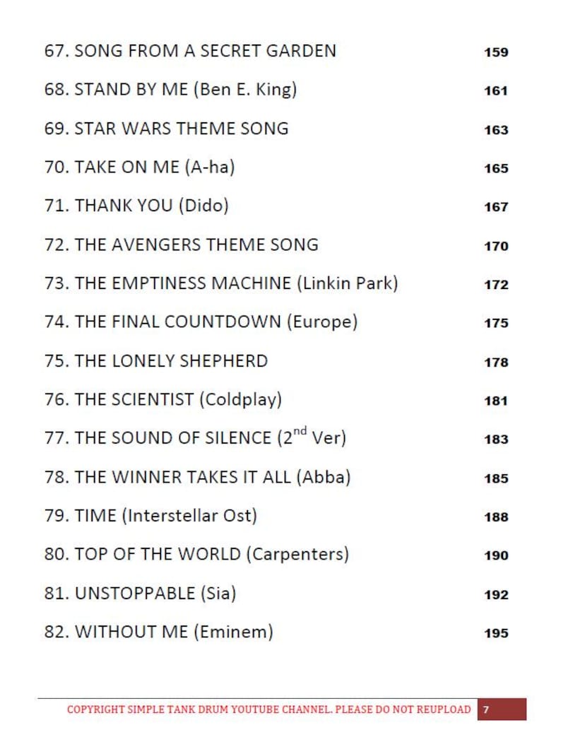 WESTERN POPULAR SONG (steel Tongue Drum) - Selected Songs - Etsy