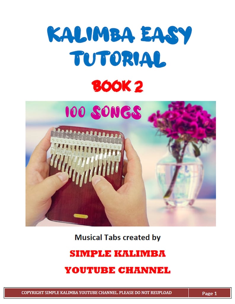 Kalimba Easy Tutorial Book 2 - Etsy