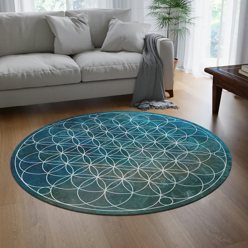 Round Yoga Mat - Etsy