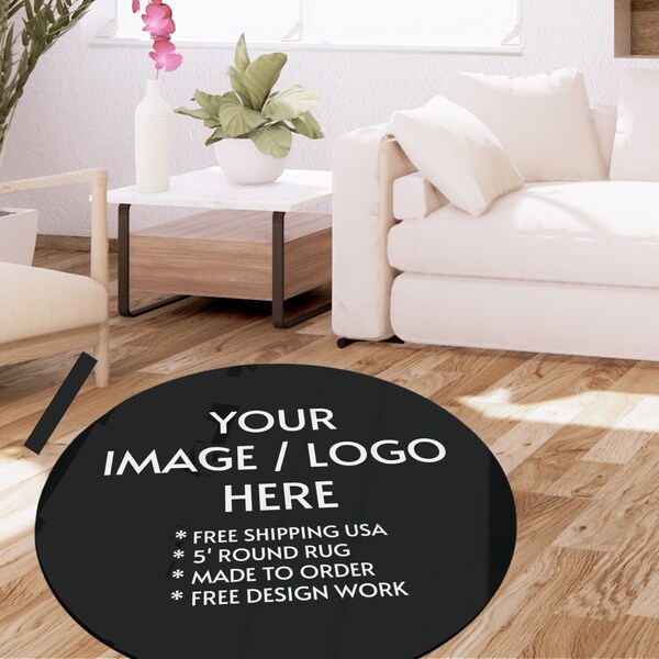 Custom Round Rug - Etsy