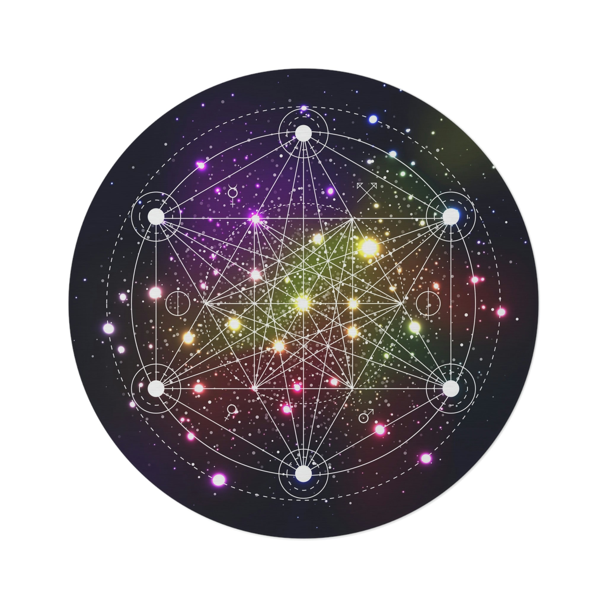 Sacred Geometry Rug, Celestial Rug, Spiritual Rug, Boho Area Rug ...