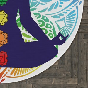 Round Rug Chakra Rug Round Chakra Rug Chakras Mat Chakra Meditation ...