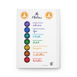 Journals Chakras Hardcover Journal Chakras Notebook Chakra Journal ...