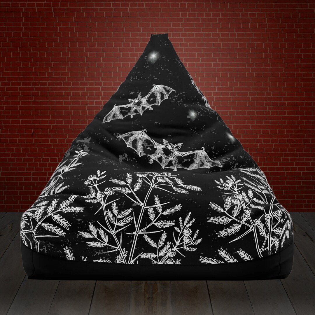 Bean Bag Bats Gothic Bats Bean Bag Chair Cover Bat Bean Bag Black ...