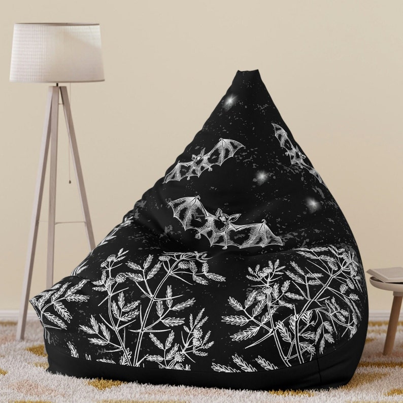 Bean Bag Bats Gothic Bats Bean Bag Chair Cover Bat Bean Bag Black ...
