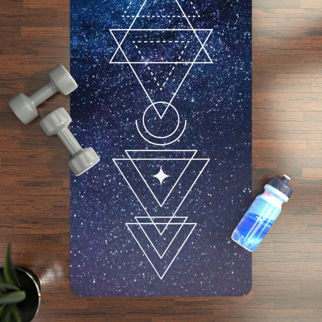 Sacred Geometry Yoga Mat Space Universe Yoga Mat Spiritual Yoga Mat ...