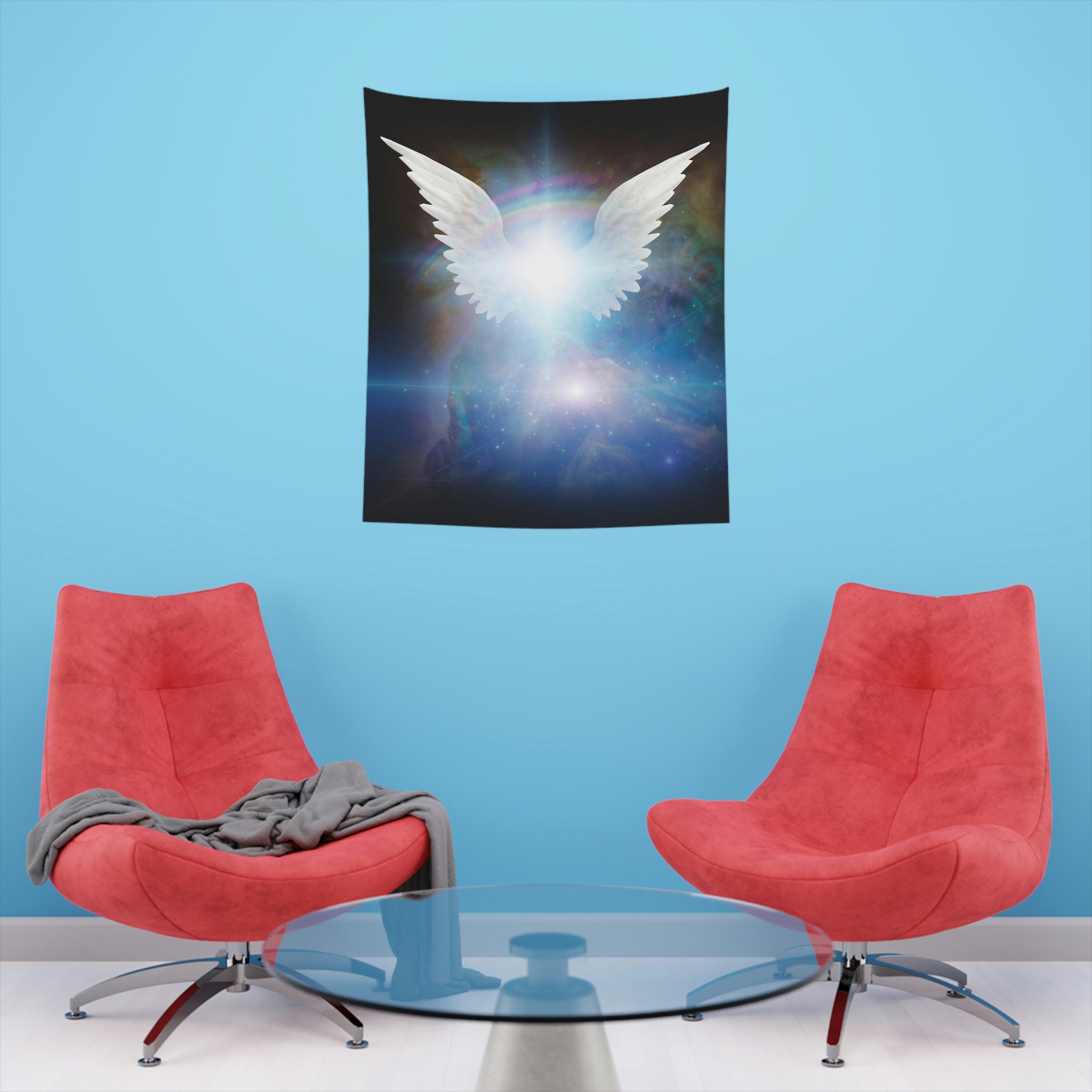 Angel Tapestry, Angel Wall Hanging, Spiritual Wall Hanging, Alchemy Art ...