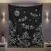 Gothic Bats Tapestry Gothic Tapestry Black and White Bat Tapestry ...