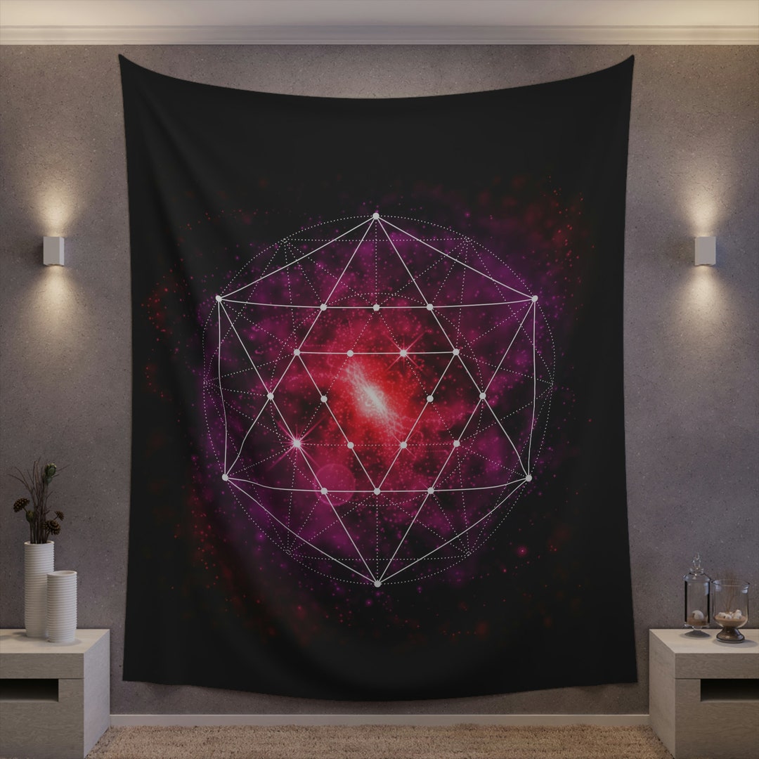 Sacred Geometry Tapestry, Spiritual Tapestry, Sacred Geometry Wall ...