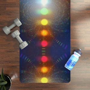 Chakra Yoga Mat Colorful Yoga Mat Spiritual Yoga Mat Rubber Yoga Mat ...