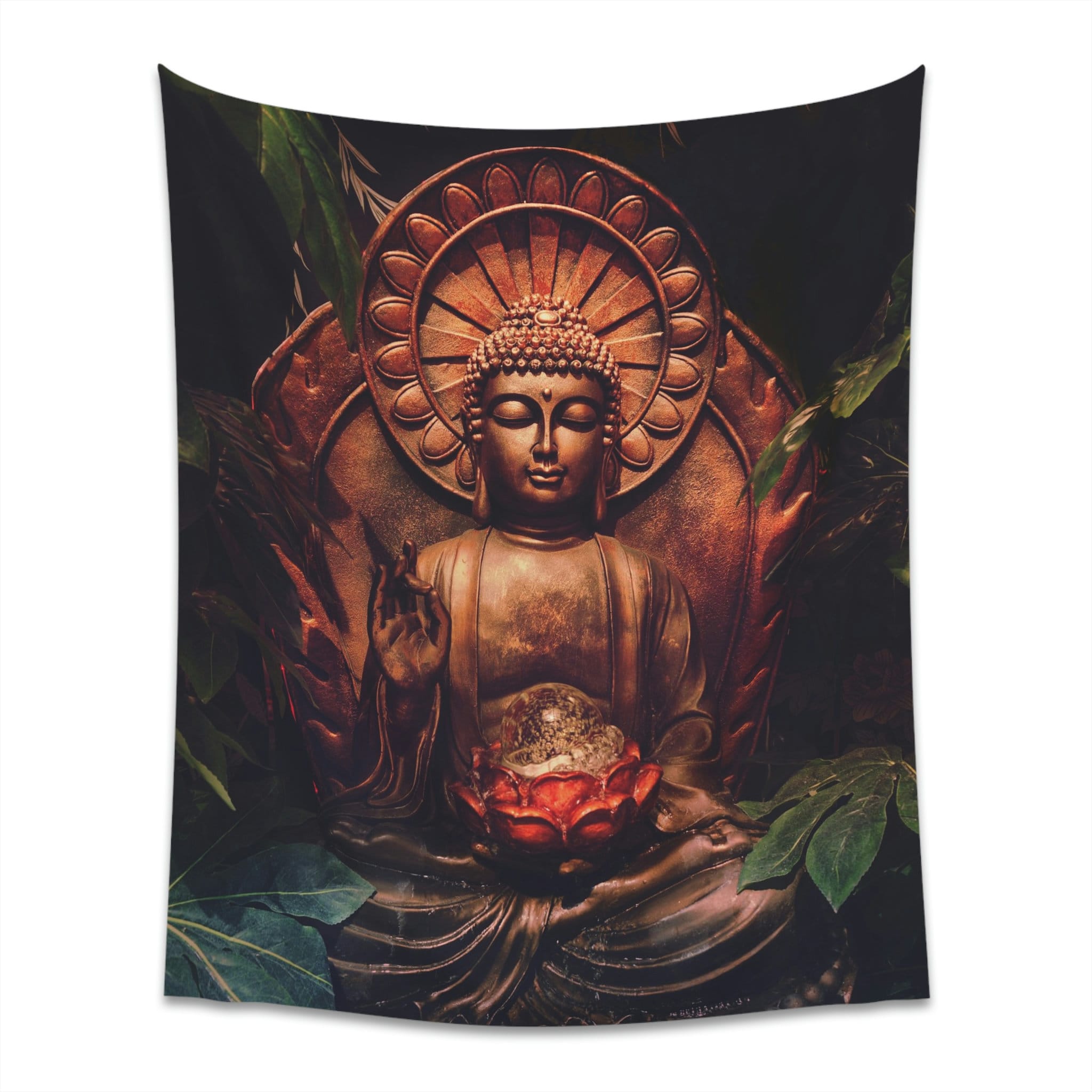 Buddha Tapestry Sacred Geometry Wall Art Spiritual Tapestry Spiritual ...