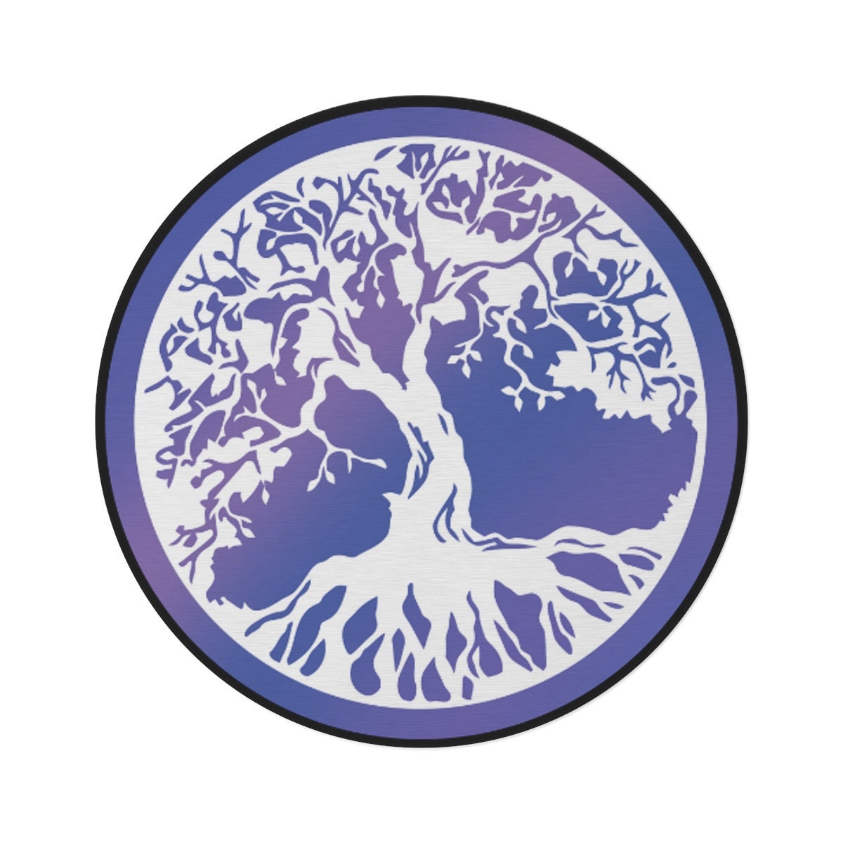 Round Tree of Life Rug Round Purple Tree of Life Rug Round - Etsy