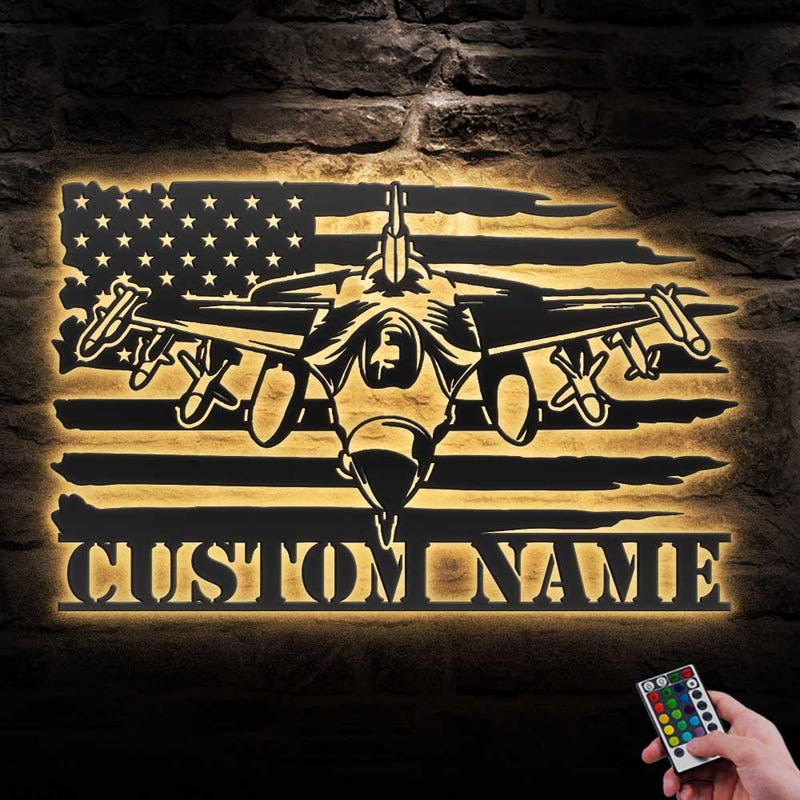 Jet Fighter Name Sign - Etsy
