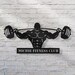 Custom Powerlifting Workout Metal Wall Art LED Light Personalized ...