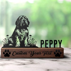 Custom Otterhound Dog Desk Name Plate Wedge Personalized Dog Lover ...