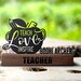 Custom Teacher Desk Name Plate Wedge Personalized Gifts for Teachers ...