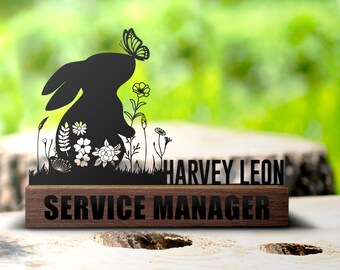 Custom Excavator Desk Name Plate Wedge, Personalized Nameplate Office ...
