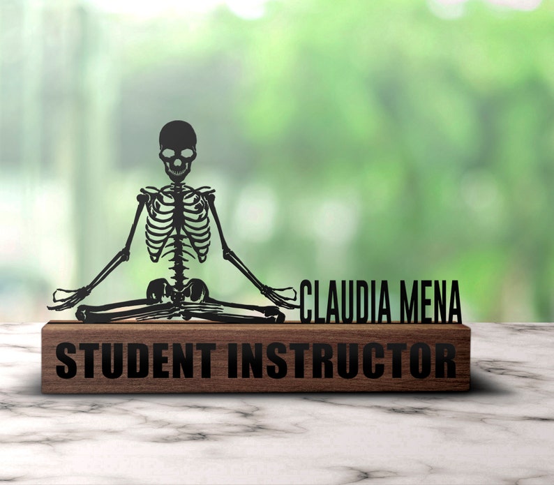 Custom Xray Tech Teacher Gift Desk Name Plate Wedge Personalized ...