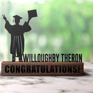 Custom Graduation Gift Desk Name Plate Wedge Personalized Graduates ...