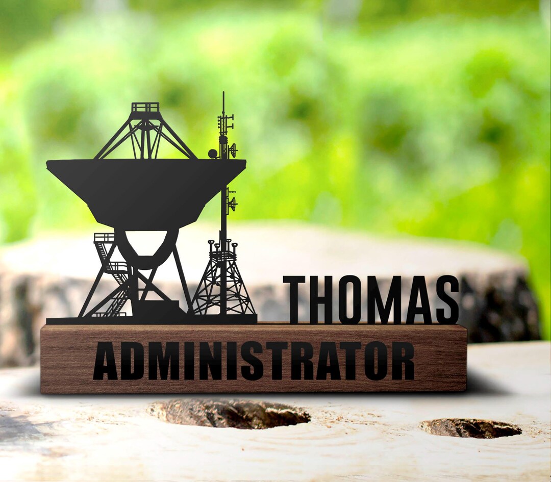 Custom Telecommunication Engineer Desk Name Plate Wedge Personalized ...