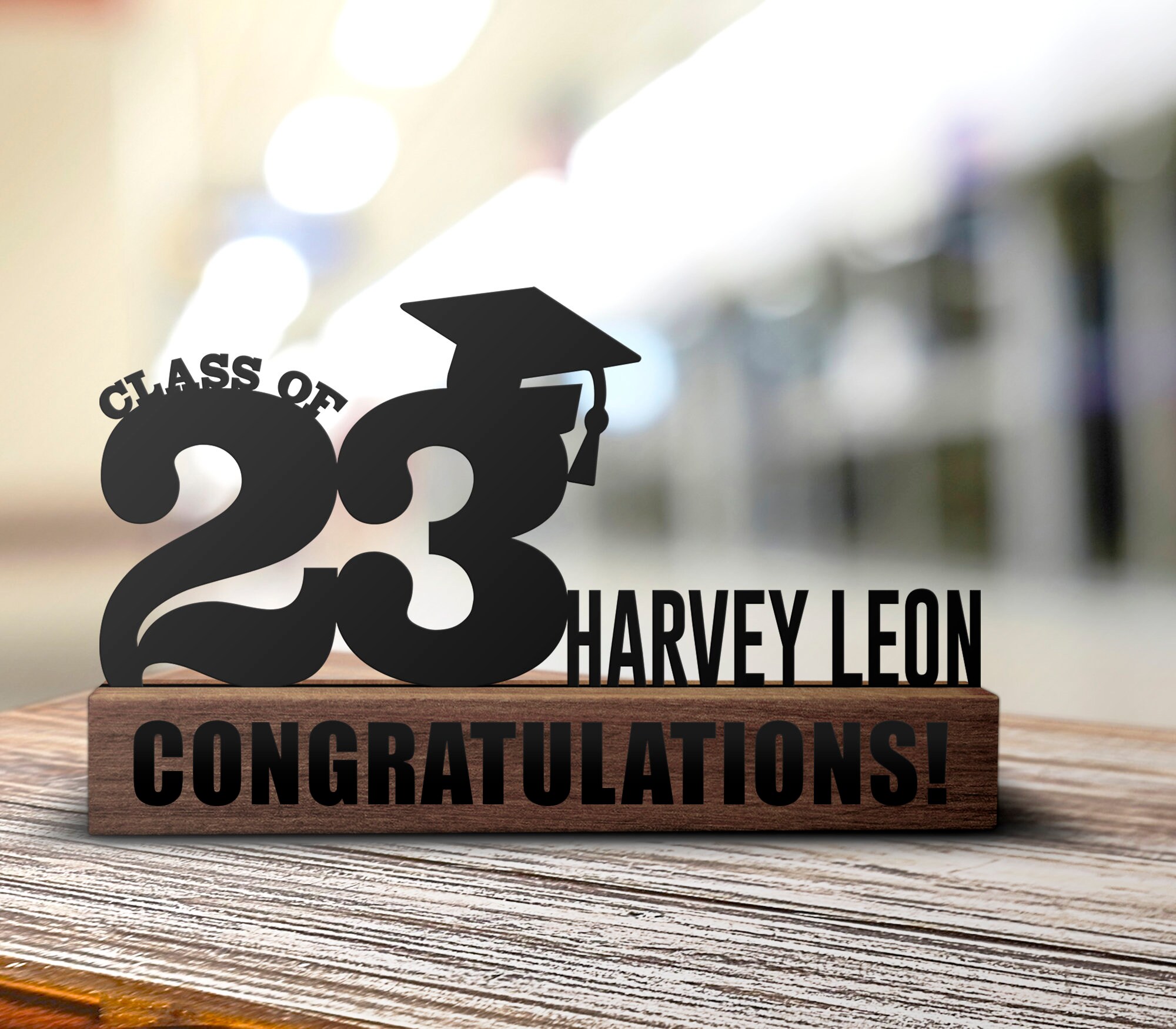 Custom Graduation Gift Desk Name Plate Wedge Personalized - Etsy