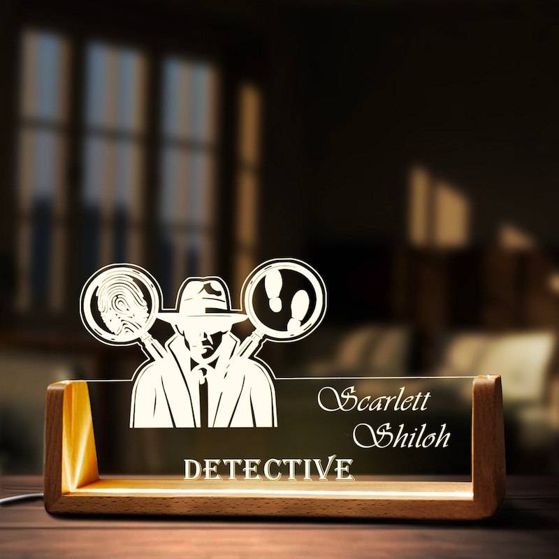 Detective Name Plate Desk - Etsy