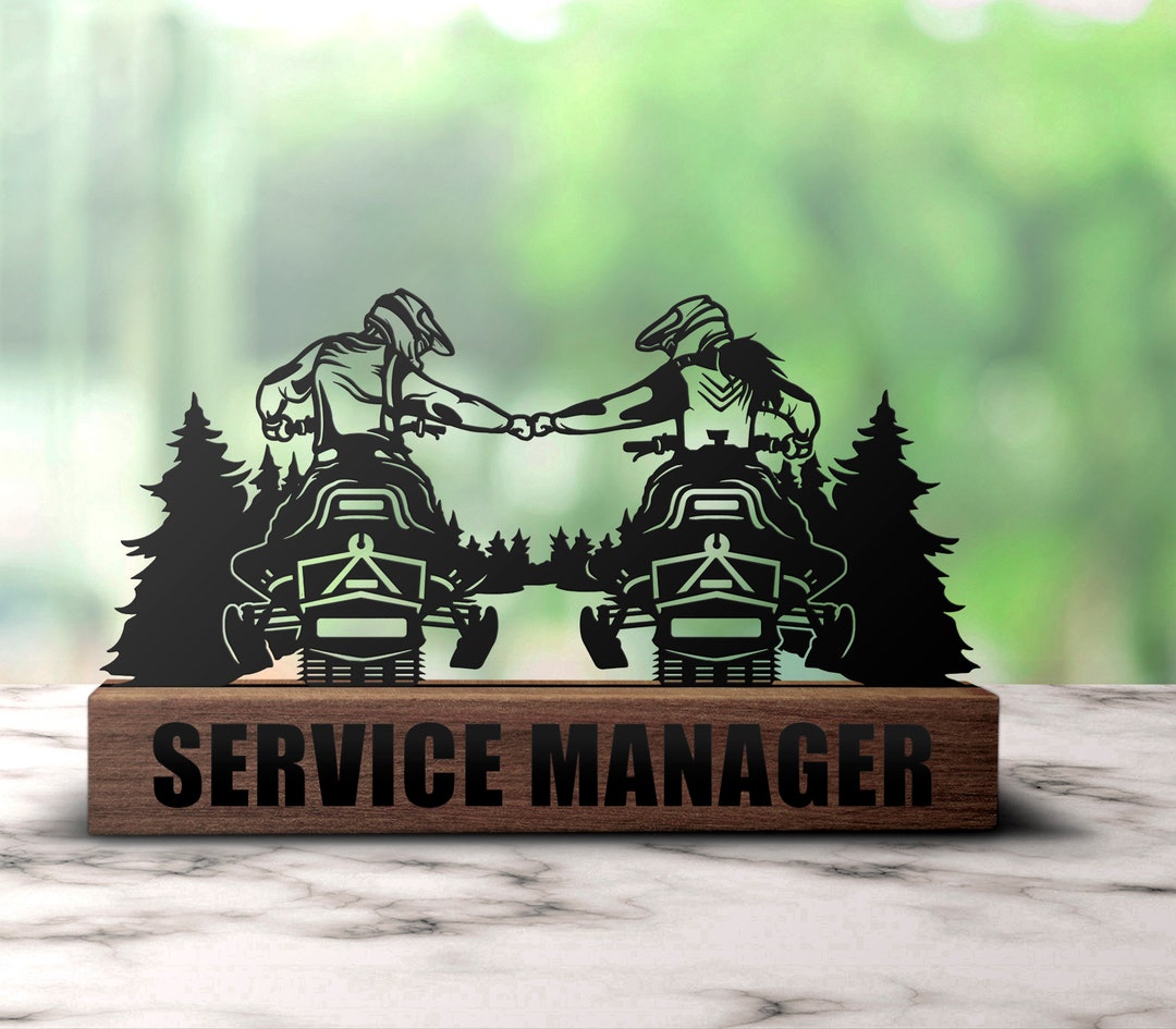 Custom Riding Snowmobile Desk Name Plate Wedge Personalized Nameplate ...