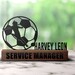 Custom Soccer Desk Name Plate Wedge Personalized Football Player ...
