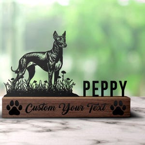 Custom Cirnechi Dell’etna Dog Desk Name Plate Wedge Personalized Dog ...