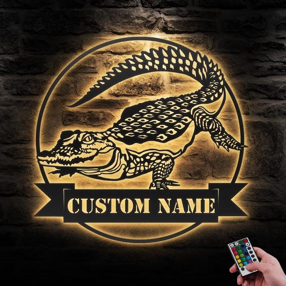 Alligator Metal Art