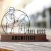Custom Architect Desk Name Plate Wedge Personalized Architecture ...