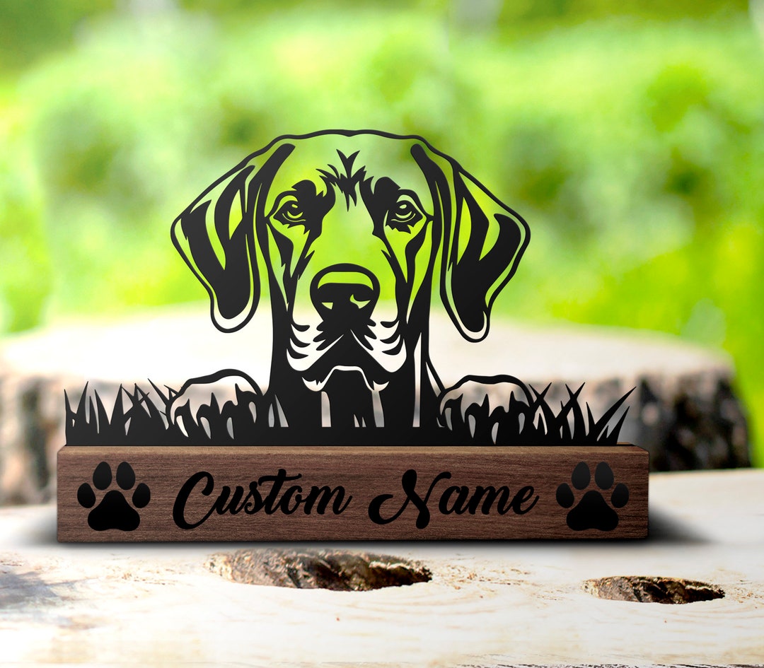 Custom Great Dane Dog Desk Name Plate Wedge Personalized Peeking Dog ...