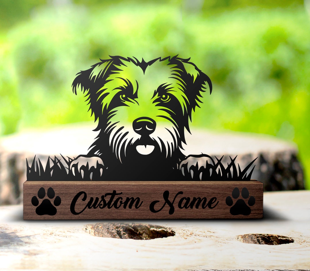 Custom Glen of Imaal Terrier Dog Desk Name Plate Wedge Personalized ...