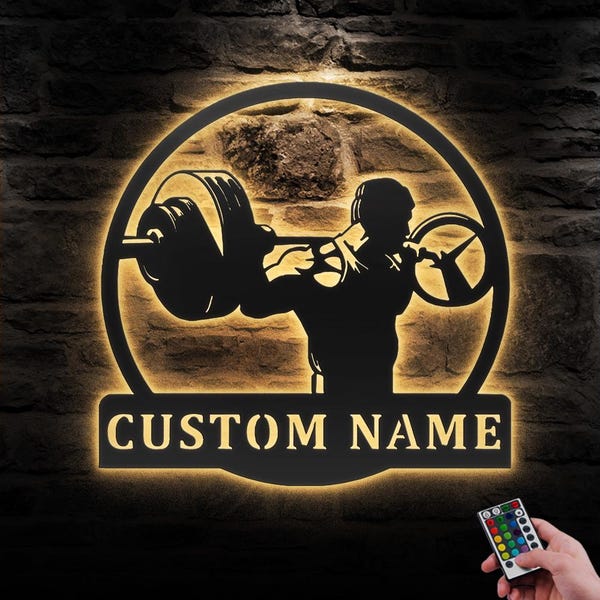 Neon Workout Sign - Etsy