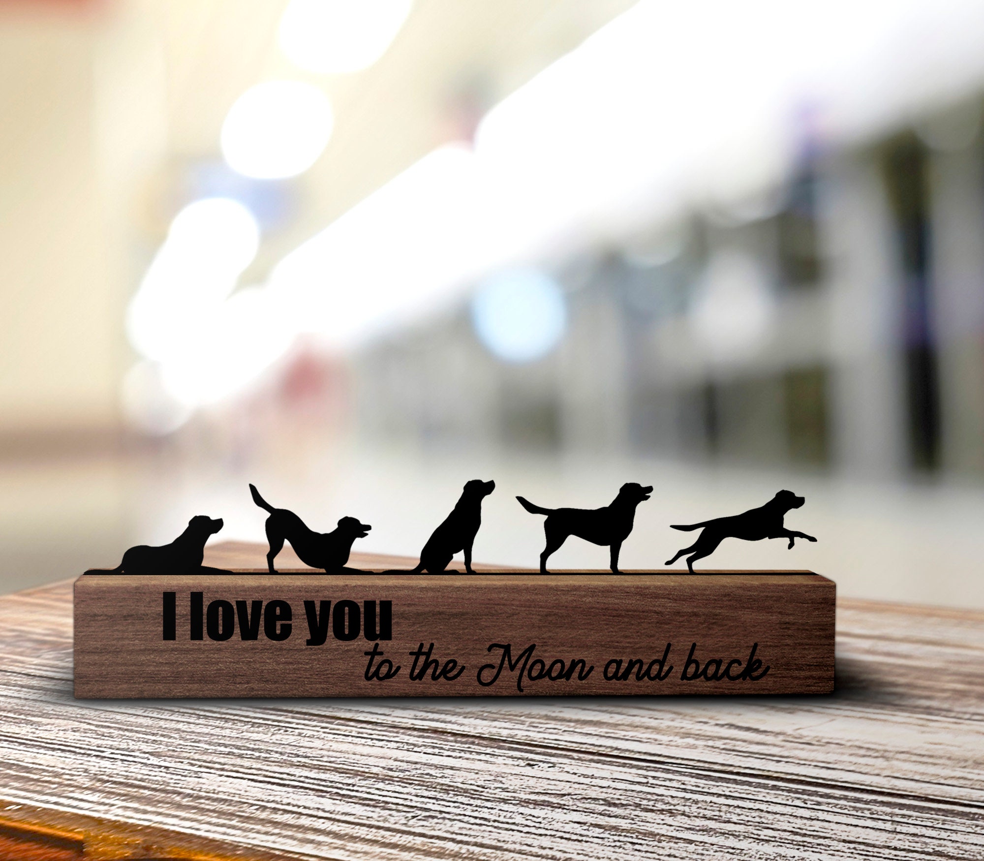 Custom Labrador Mom Desk Name Plate Wedge Personalized Black Lab ...