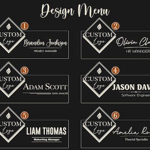 Custom Accountant Desk Name Plate, Personalized Acrylic Desk Sign With ...