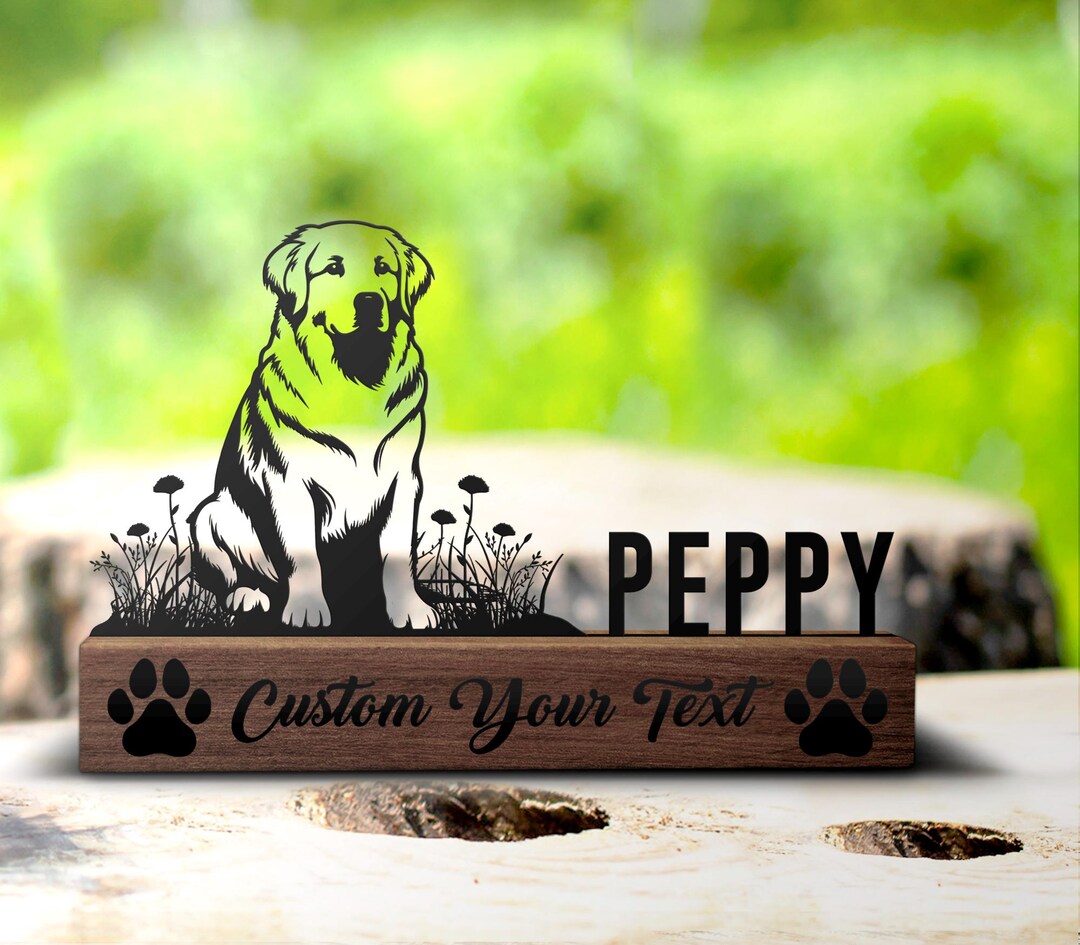 Custom Kuvasz Dog Desk Name Plate Wedge Personalized Dog Lover ...