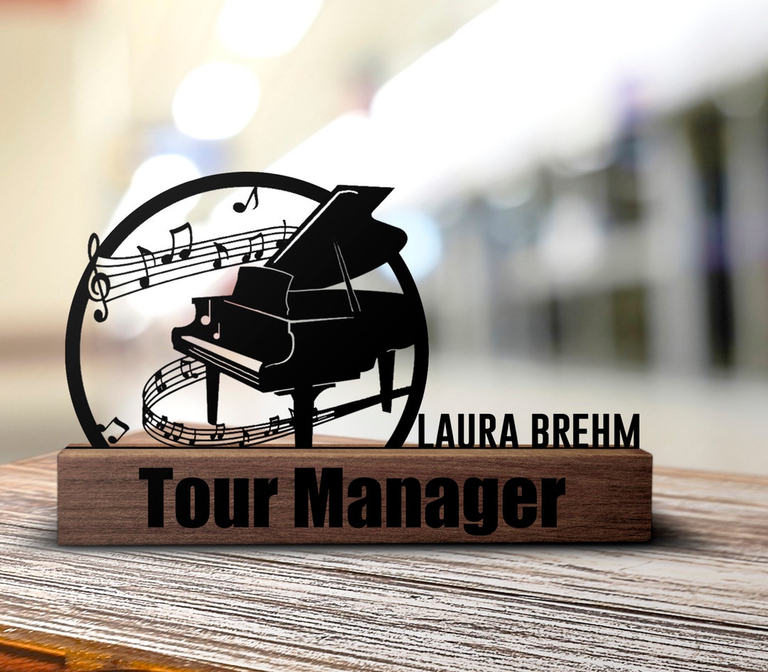 Custom Piano Desk Name Plate Wedge, Personalized Pianists Musician ...