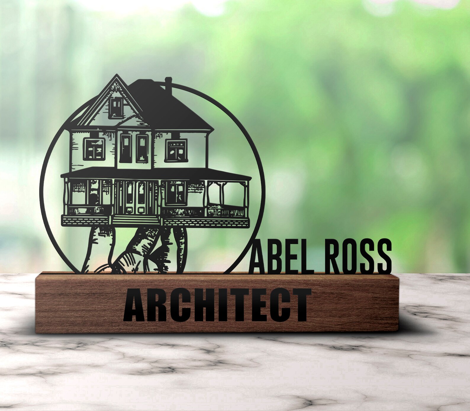Custom Architect Desk Name Plate Wedge Personalized Architecture ...