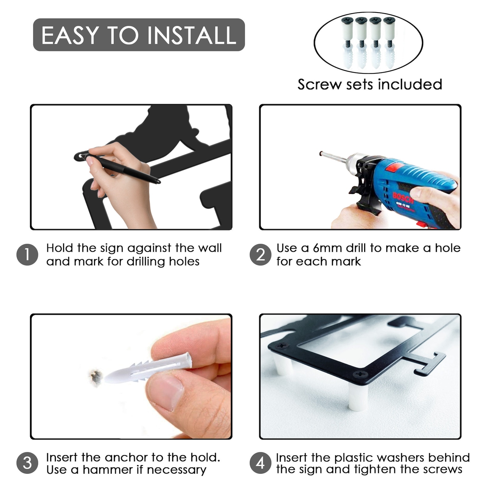 Mountain Bike Metal Wall Art LED Light MTB Sign Home Decor Cycling ...