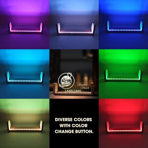 Custom Mechanic Desk Name Plate Personalized Mechanic Gift LED Light ...