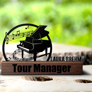 Custom Piano Desk Name Plate Wedge, Personalized Pianists Musician ...