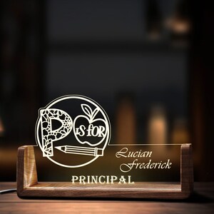 Custom Assistant Principal Desk Name Plate Personalized School Staff ...
