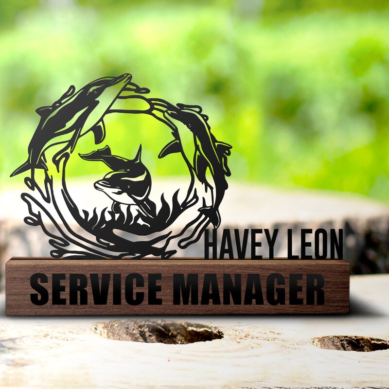 Desk Name Plates Fish - Etsy