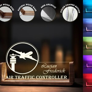 Custom Researcher Name Plate Personalized Scientific Research LED Light ...